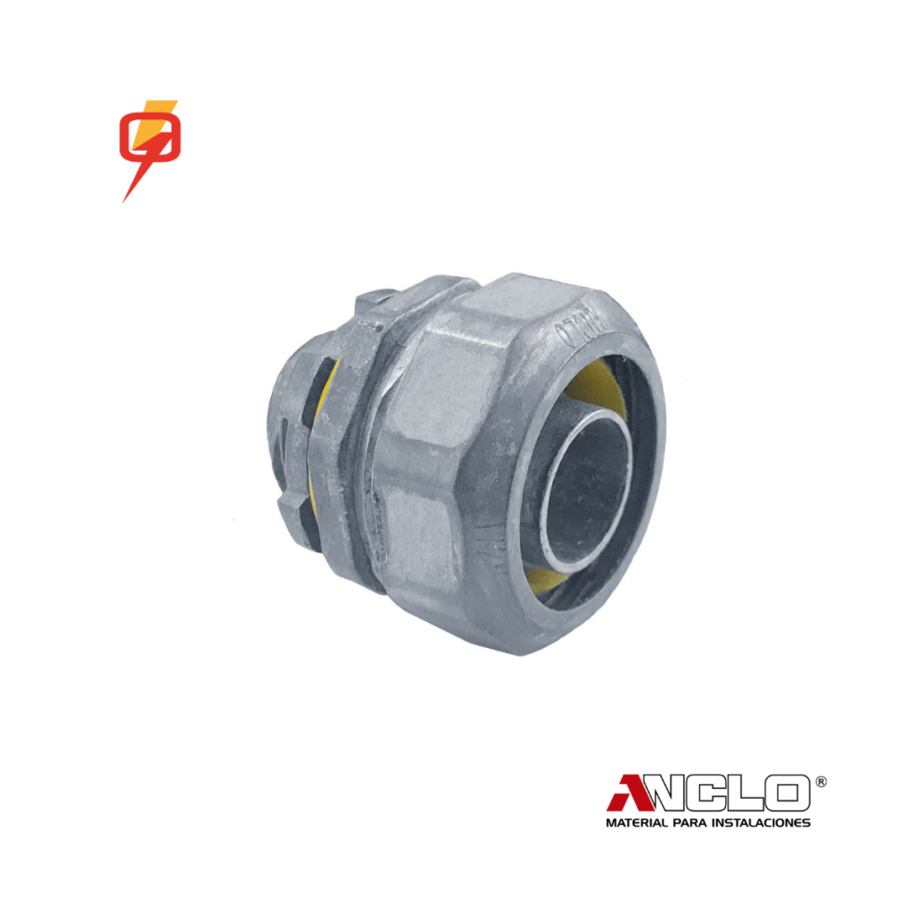 Conector flexible para tubo recto 3/4' - ANCLO - Eléctrica Observatorio CDMX